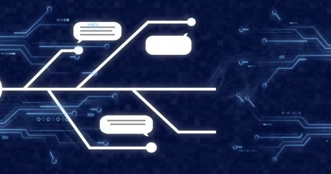 Animation of computer circuit board with... | Stock Video | Pond5