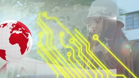 Animation of computer circuit board, wor... | Stock Video | Pond5