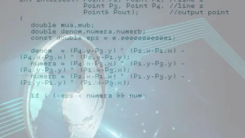 Animation of computer data processing ov... | Stock Video | Pond5