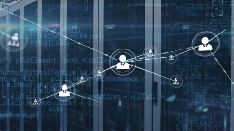 Animation of computer language and conne... | Stock Video | Pond5
