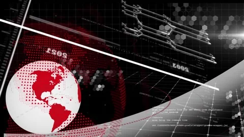 Animation of computer language, circuit ... | Stock Video | Pond5