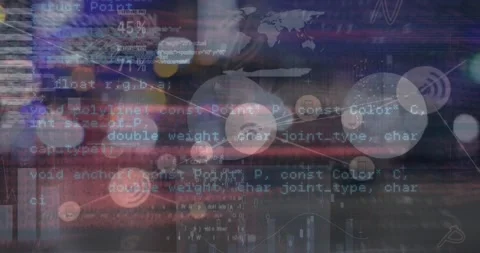 Animation of computer language, connecte... | Stock Video | Pond5