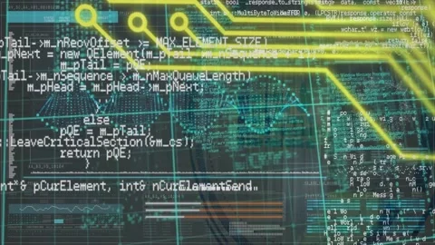 Animation of computer language over dna ... | Stock Video | Pond5