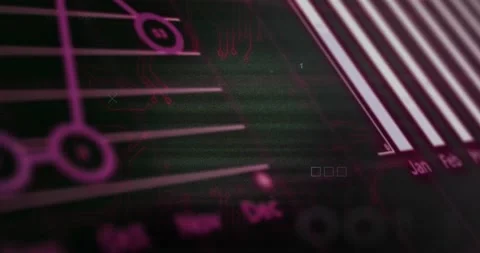 Animation of computer language over grap... | Stock Video | Pond5