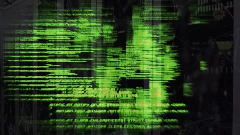 Animation of computer language over icon... | Stock Video | Pond5