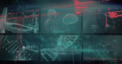 Animation of computer language over mult... | Stock Video | Pond5