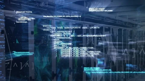 Animation of computer language, symbols ... | Stock Video | Pond5
