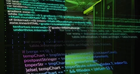 Animation of computer languages moving o... | Stock Video | Pond5