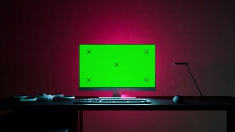 animation of computer monitor with keybo... | Stock Video | Pond5