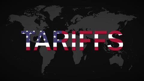 Animation Concept of US Tariffs Spreadin... | Stock Video | Pond5