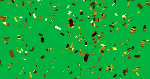 Animation of confetti falling over trans... | Stock Video | Pond5