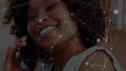 Animation of connected dots with lines o... | Stock Video | Pond5