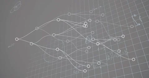 Animation of connections, geometry and m... | Stock Video | Pond5