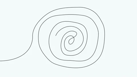 Animation of continuous drawing of one l... | Stock Video | Pond5