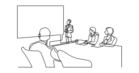 Animation of continuous line drawing of ... | Stock Video | Pond5