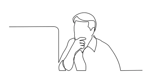 Animation of continuous line drawing of ... | Stock Video | Pond5