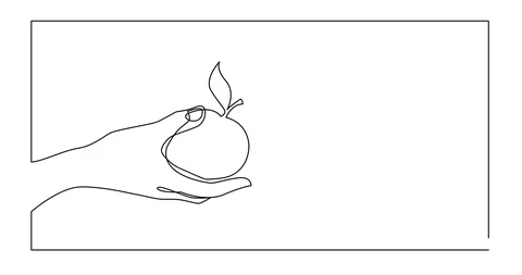 Animation of continuous line drawing of ... | Stock Video | Pond5