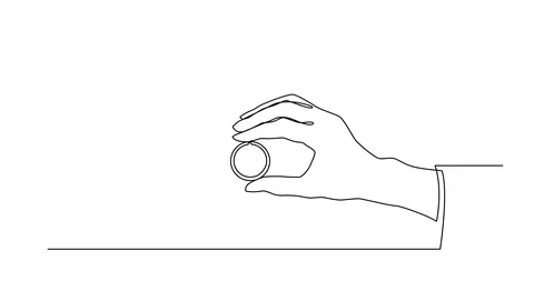 Animation of continuous line drawing of ... | Stock Video | Pond5