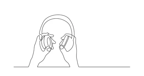 Animation of continuous line drawing of ... | Stock Video | Pond5