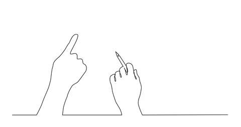 Animation of continuous line drawing of ... | Stock Video | Pond5