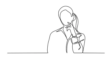 Animation of continuous line drawing of ... | Stock Video | Pond5