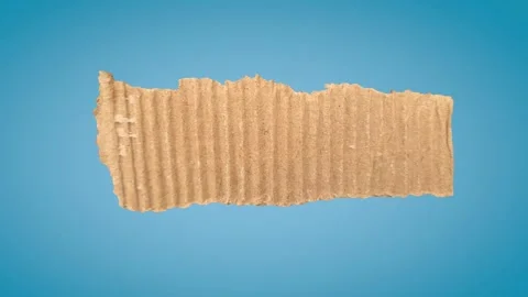 Animation of Corrugated Cardboard Cutout... | Stock Video | Pond5