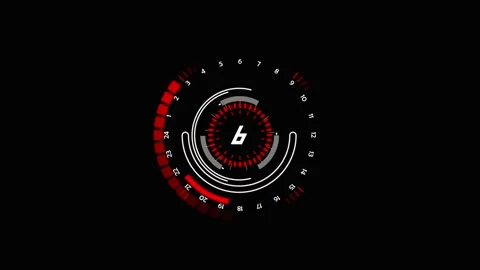 Animation of countdown clock, fast rotat... | Stock Video | Pond5