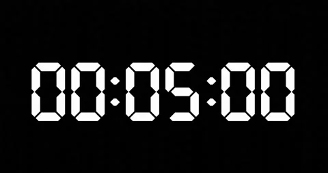 animation of countdown of digital displa... | Stock Video | Pond5