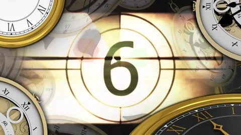 Animation of countdown to midnight and c... | Stock Video | Pond5