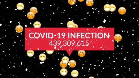 Animation covid 19 infections and fallin... | Stock Video | Pond5