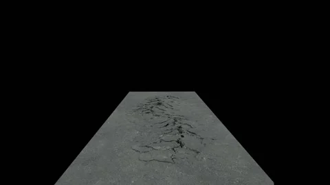 Animation of cracks in ground with alpha... | Stock Video | Pond5