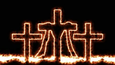 Animation of the cross of Jesus Christ a... | Stock Video | Pond5