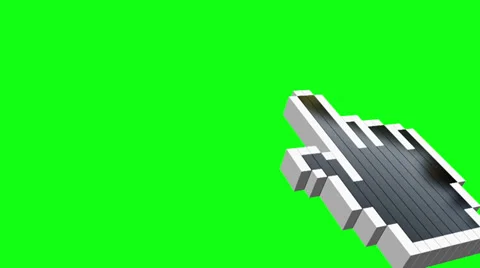 Animation cursor on green background | Stock Video | Pond5