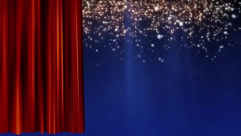 Animation of curtain and light spots ove... | Stock Video | Pond5