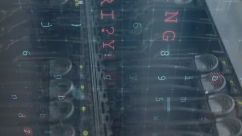 Animation of cyber attack warning over s... | Stock Video | Pond5