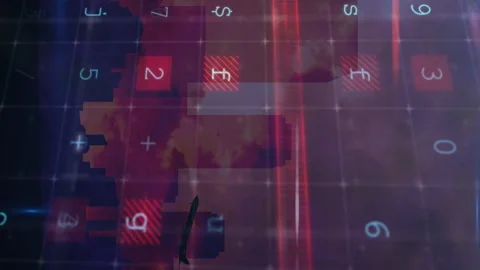 Animation of cyber attack warning over c... | Stock Video | Pond5