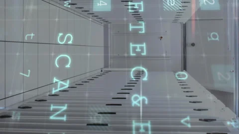 Animation of cyber attack warning text a... | Stock Video | Pond5