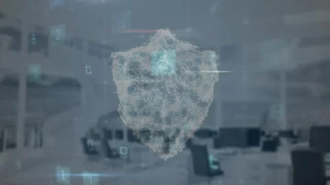 Animation of cyber security data process... | Stock Video | Pond5