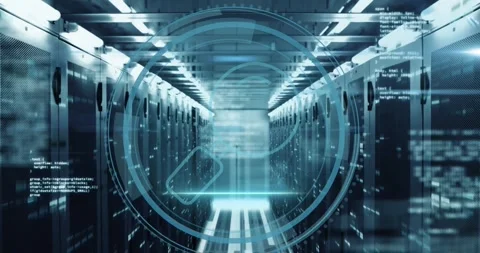 Animation of cyber security text banner ... | Stock Video | Pond5