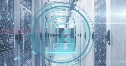 Animation of cyber security text, securi... | Stock Video | Pond5