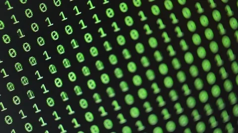 animation cyberspace binary code program... | Stock Video | Pond5