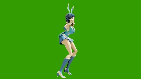 Animation dancing cartoon anime girls. G... | Stock Video | Pond5