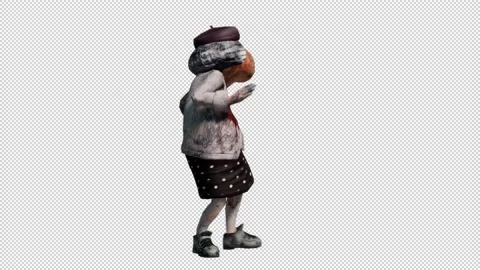 Animation of a dancing zombie on a trans... | Stock Video | Pond5