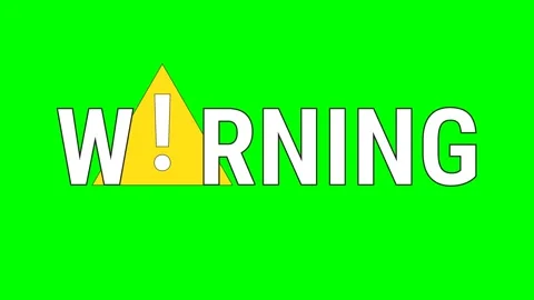 animation Danger icons. Warning with gre... | Stock Video | Pond5