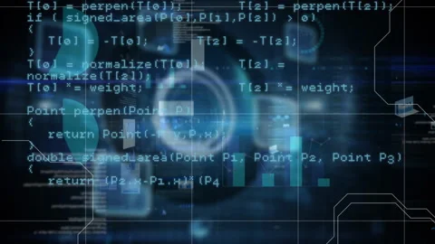 Animation of data and information with m... | Stock Video | Pond5