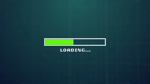 Animation of data loading bar on gray ba... | Stock Video | Pond5