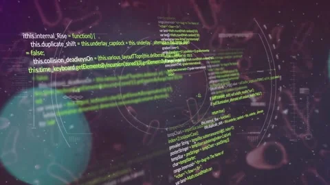 Animation of data processing and cells o... | Stock Video | Pond5