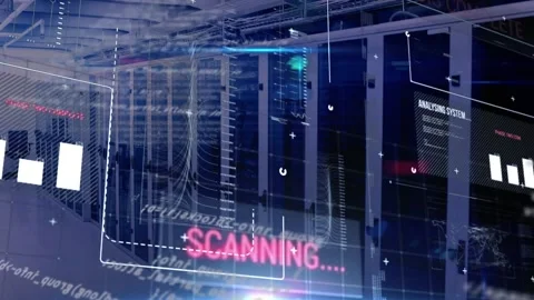 Animation of data processing and diagram... | Stock Video | Pond5