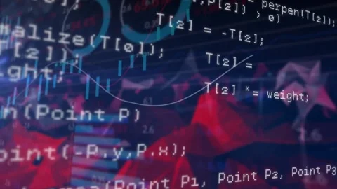 Animation of data processing and diagram... | Stock Video | Pond5