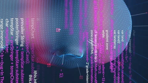 Animation of data processing and digital... | Stock Video | Pond5